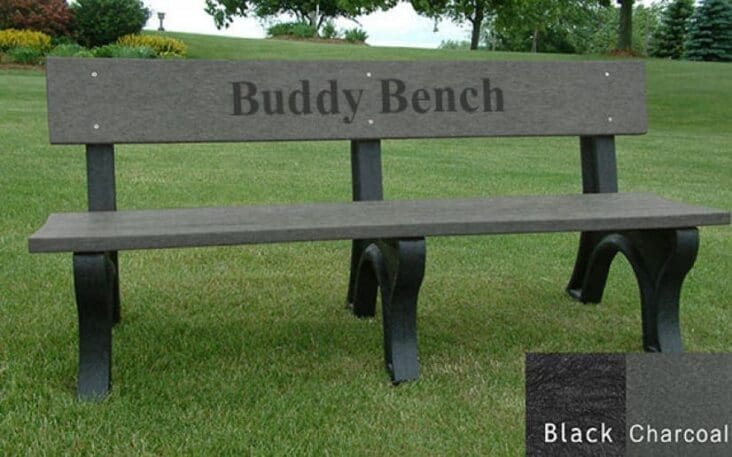 Buddy Bench 6' Landmark Bench - Polly Products