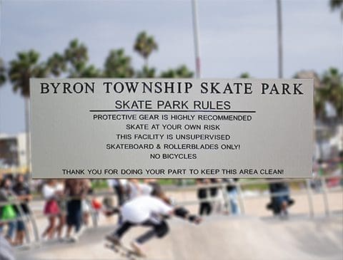 Custom Park Signs - Polly Products